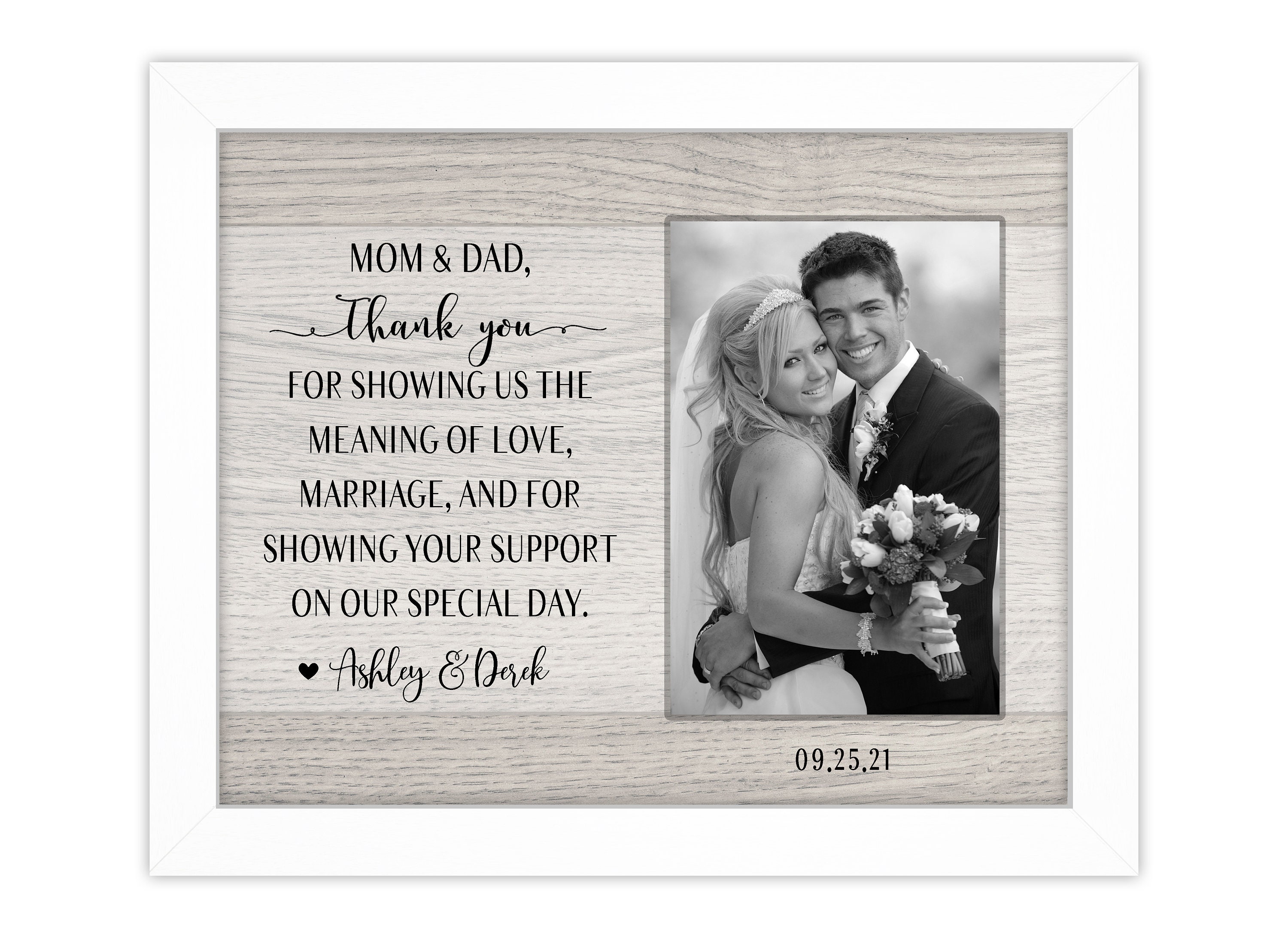 Parents of the Bride Gift From Daughter, Wedding Gift From Bride and ...