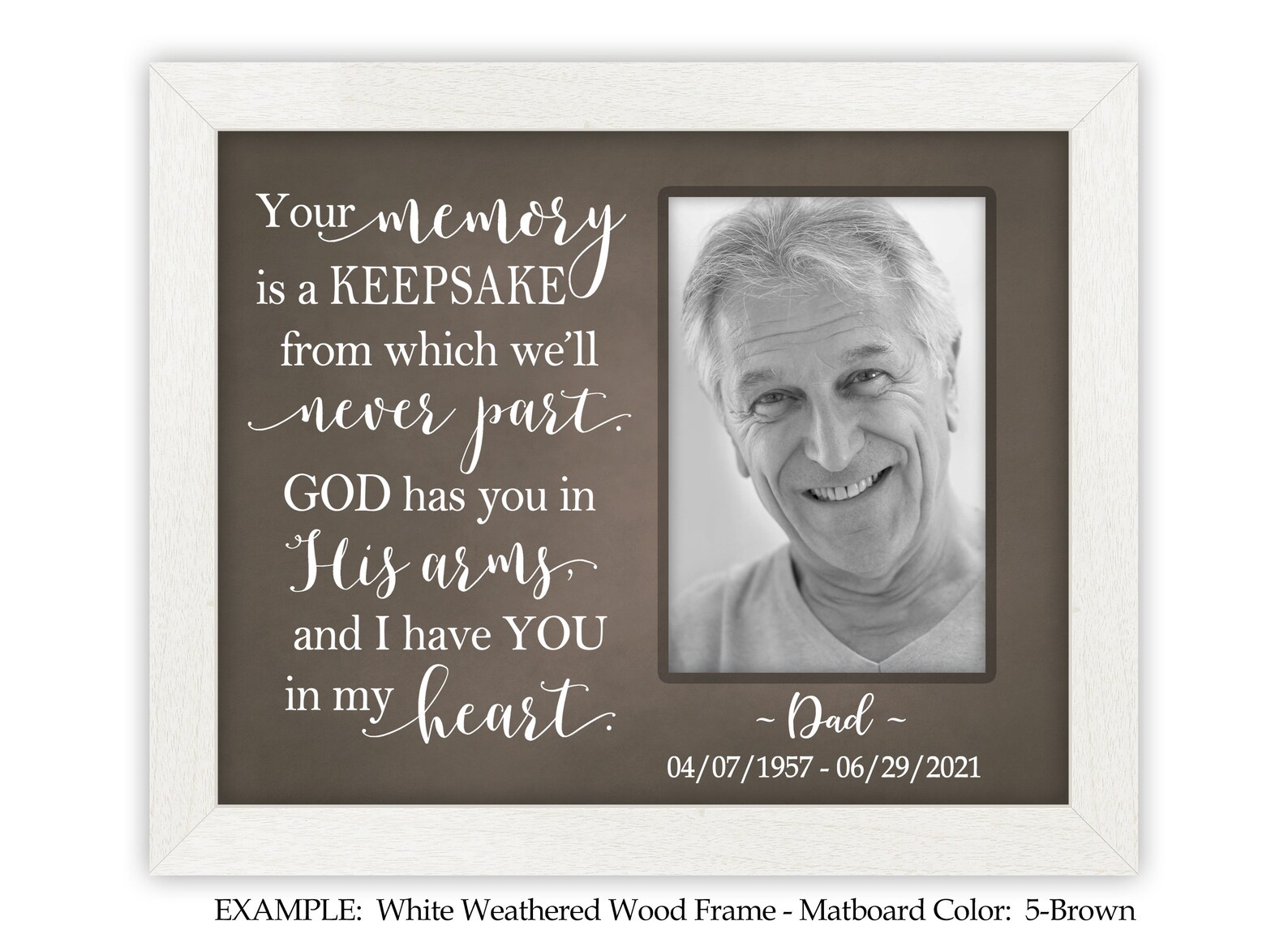 In Memory of Loved One Memorial Frame Bereavement Gift for - Etsy