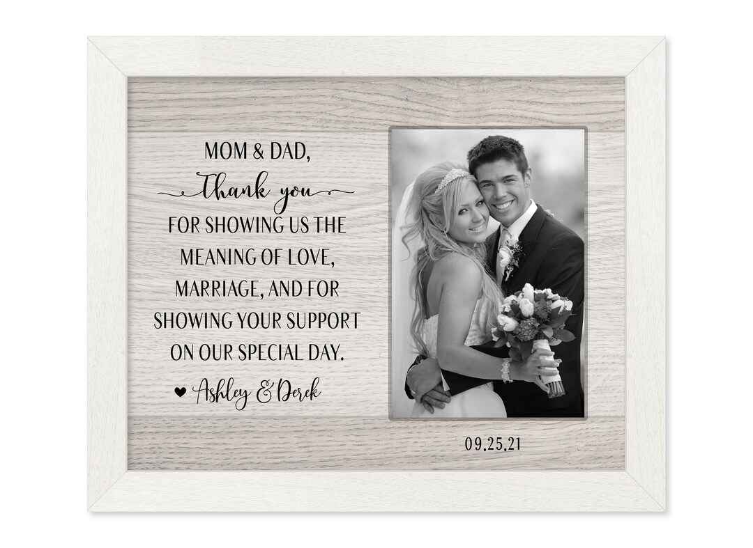 Wedding Gift for Parents of the Bride From Bride and Groom Personalized ...