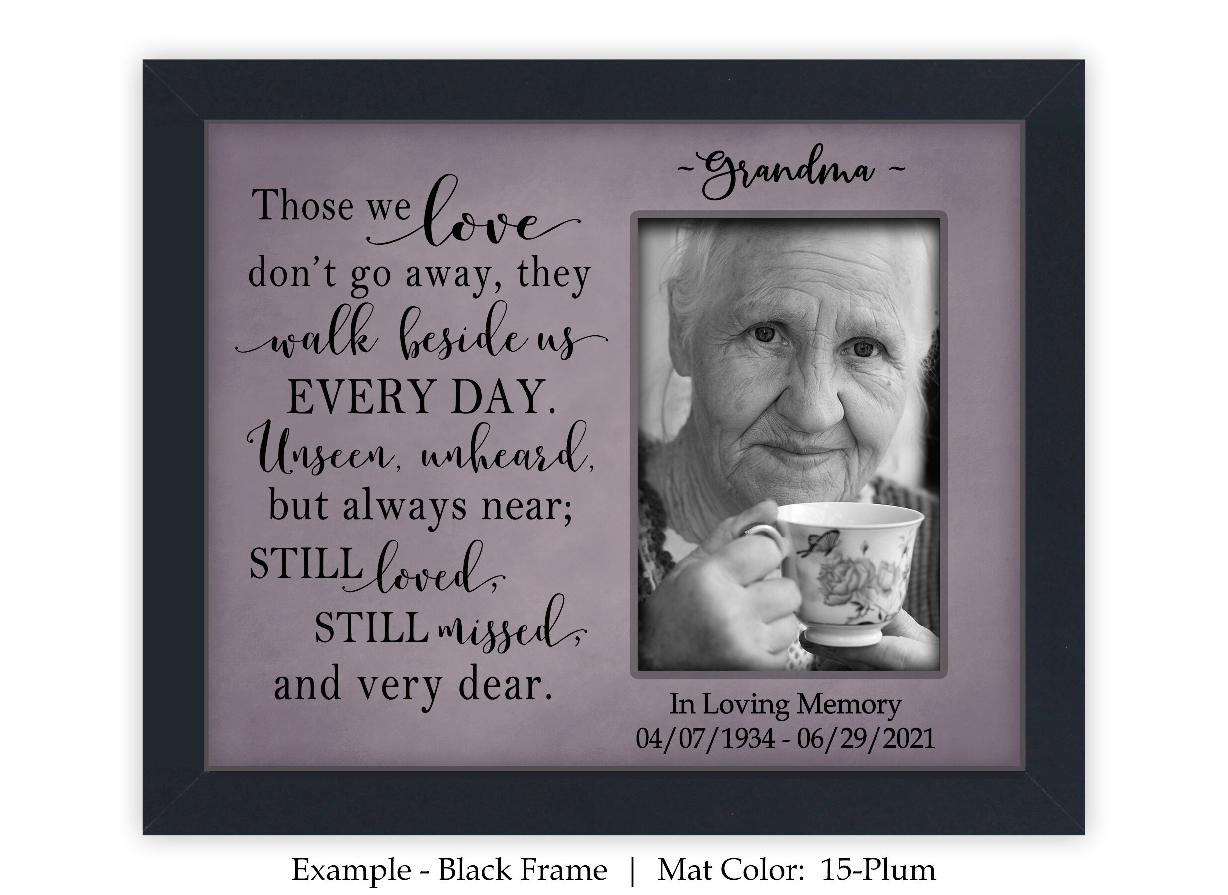 Sympathy Gift Idea, Personalized Frame, Picture Frame, Photo Frame ...
