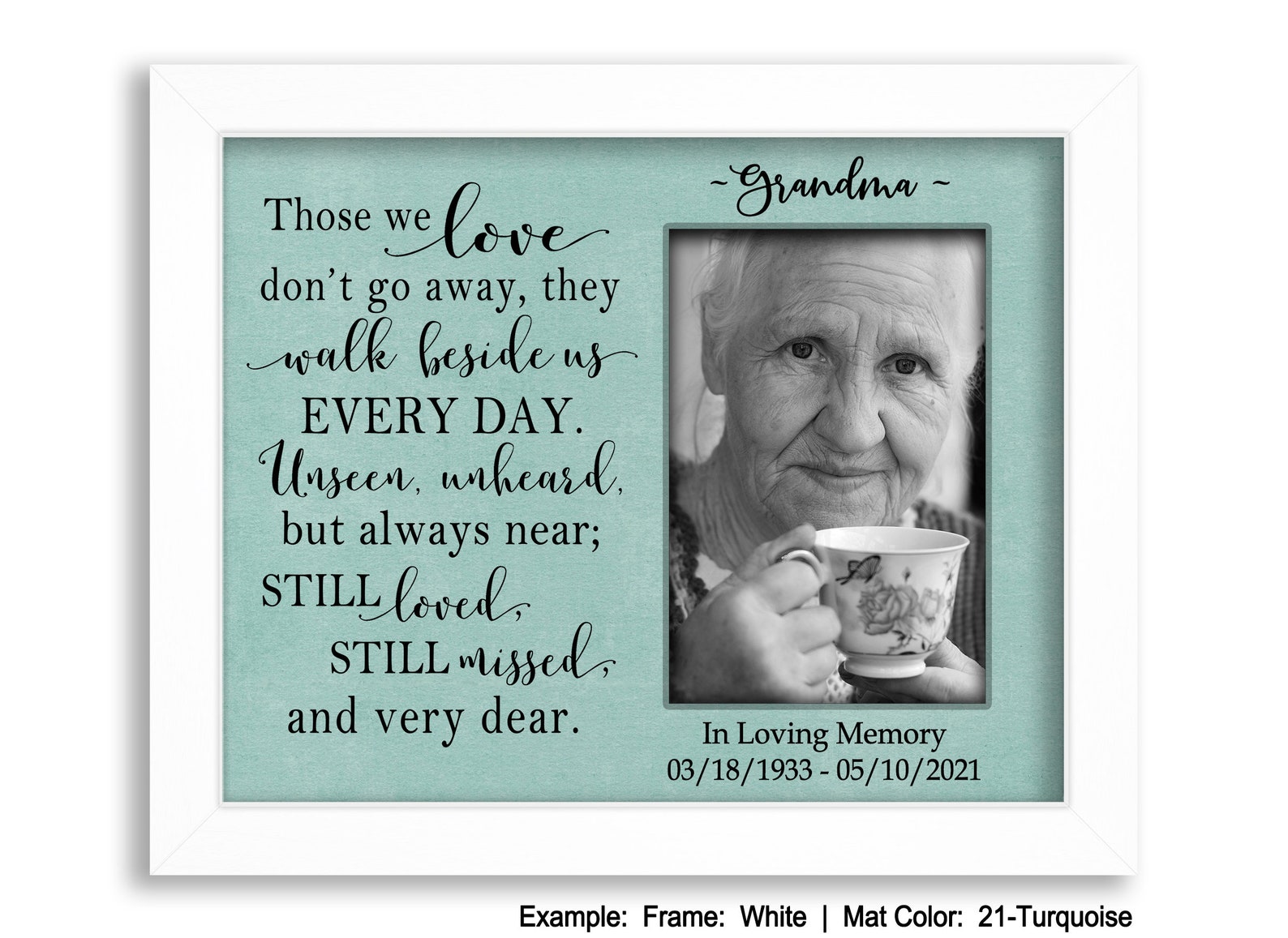 Condolence picture frame remembrance gift funeral | Etsy