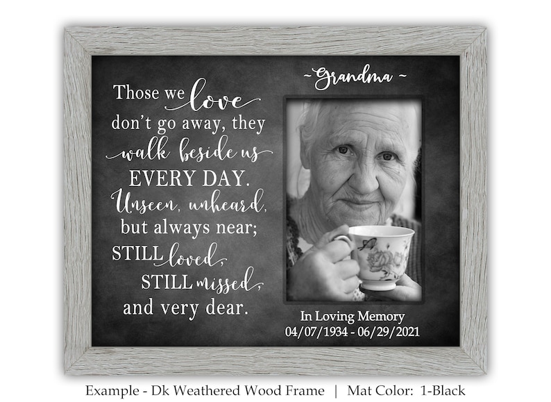 Grief and Mourning Personalized Picture Frame Sympathy Gift - Etsy