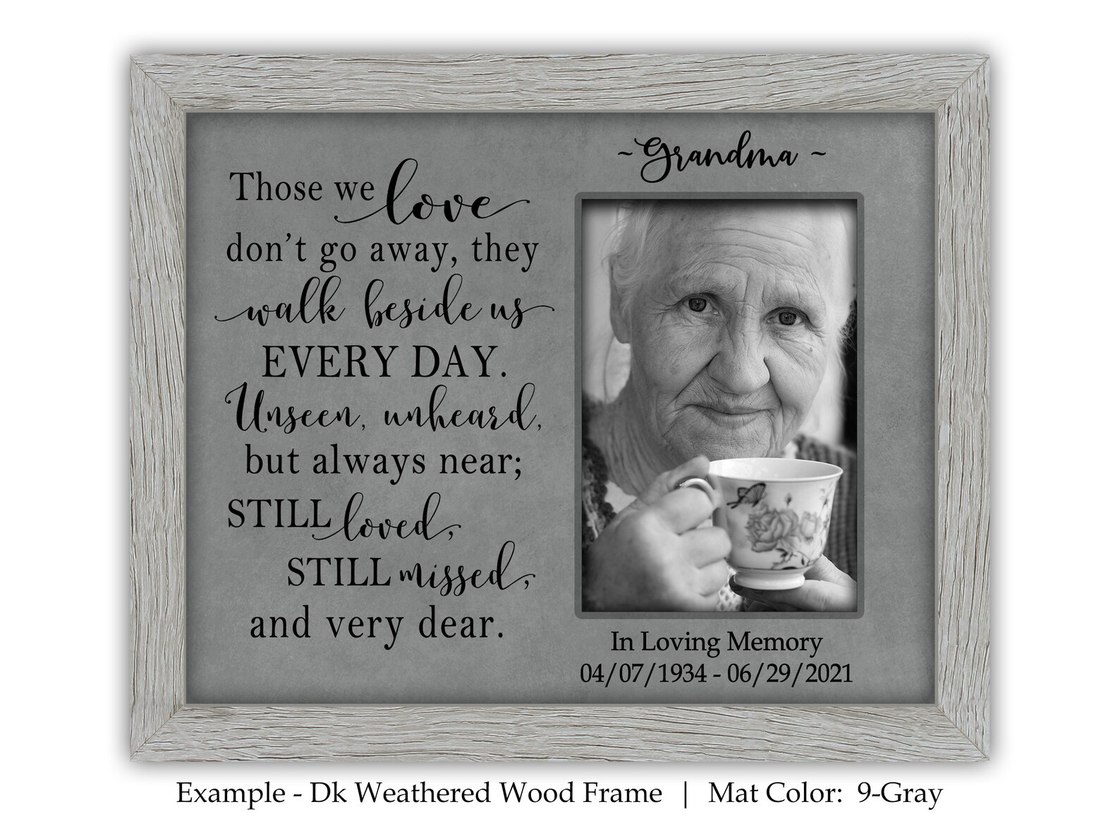 Condolence picture frame remembrance gift funeral | Etsy