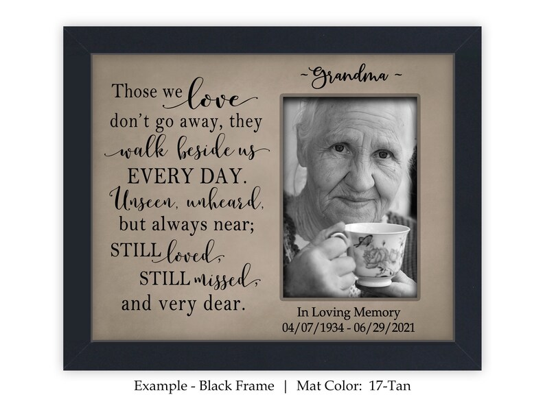 Grief and Mourning Picture Frame Memorial Picture Frame - Etsy