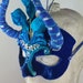 Blue Horned Masquerade Mask//masquerade Mask - Etsy