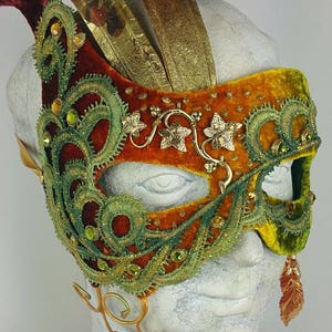 Green Fern Masquerade Mask//masquerade Mask//mask Masquerade//mask ...