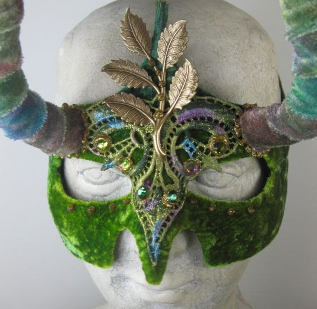Masquerade Mask Green//green Masquerade Mask//mens Masquerade - Etsy