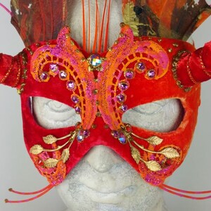 Orange Masquerade Mask//masquerade Mask Orange//mask Masquerade//mask ...