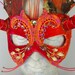 Orange Masquerade Mask//masquerade Mask Orange//mask Masquerade//mask ...