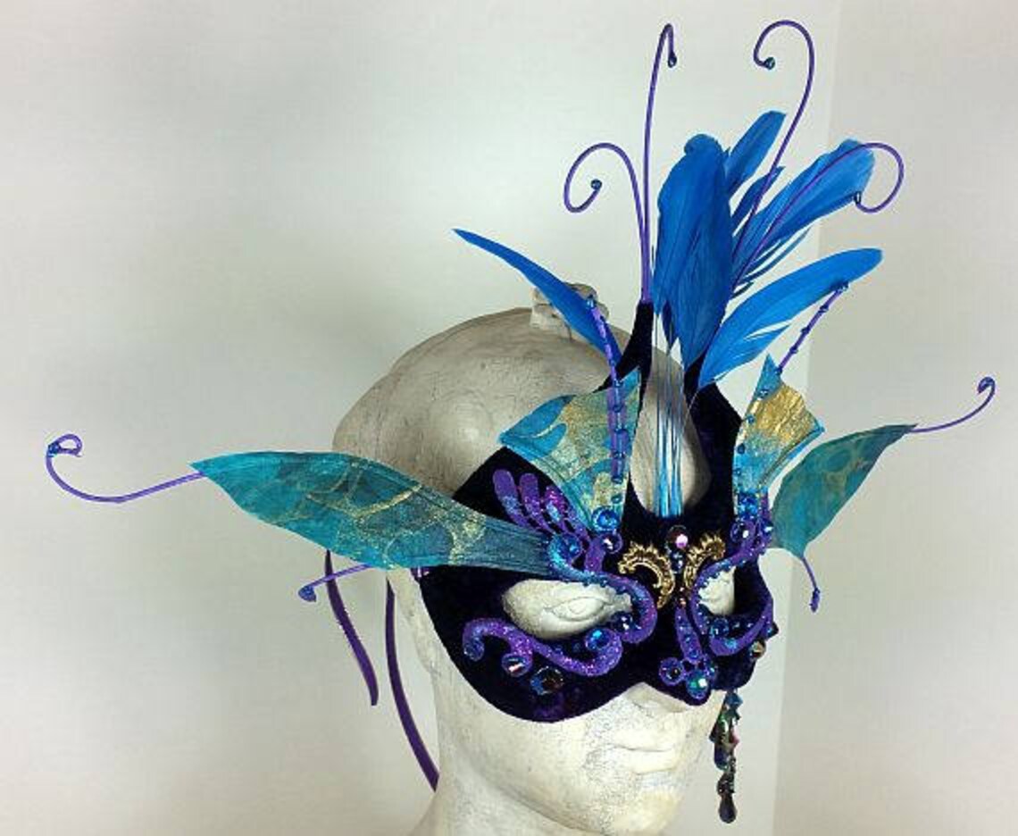 Blue Faerie Masquerade Mask//masquerade Mask Blue//masquerade - Etsy