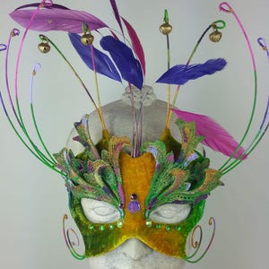 Green Rainbow Leaf Faerie Masquerade Mask//masquerade Mask//mask ...
