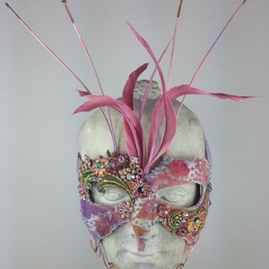 Pink Masquerade Mask//masquerade Mask Pink//flower Masquerade Mask ...