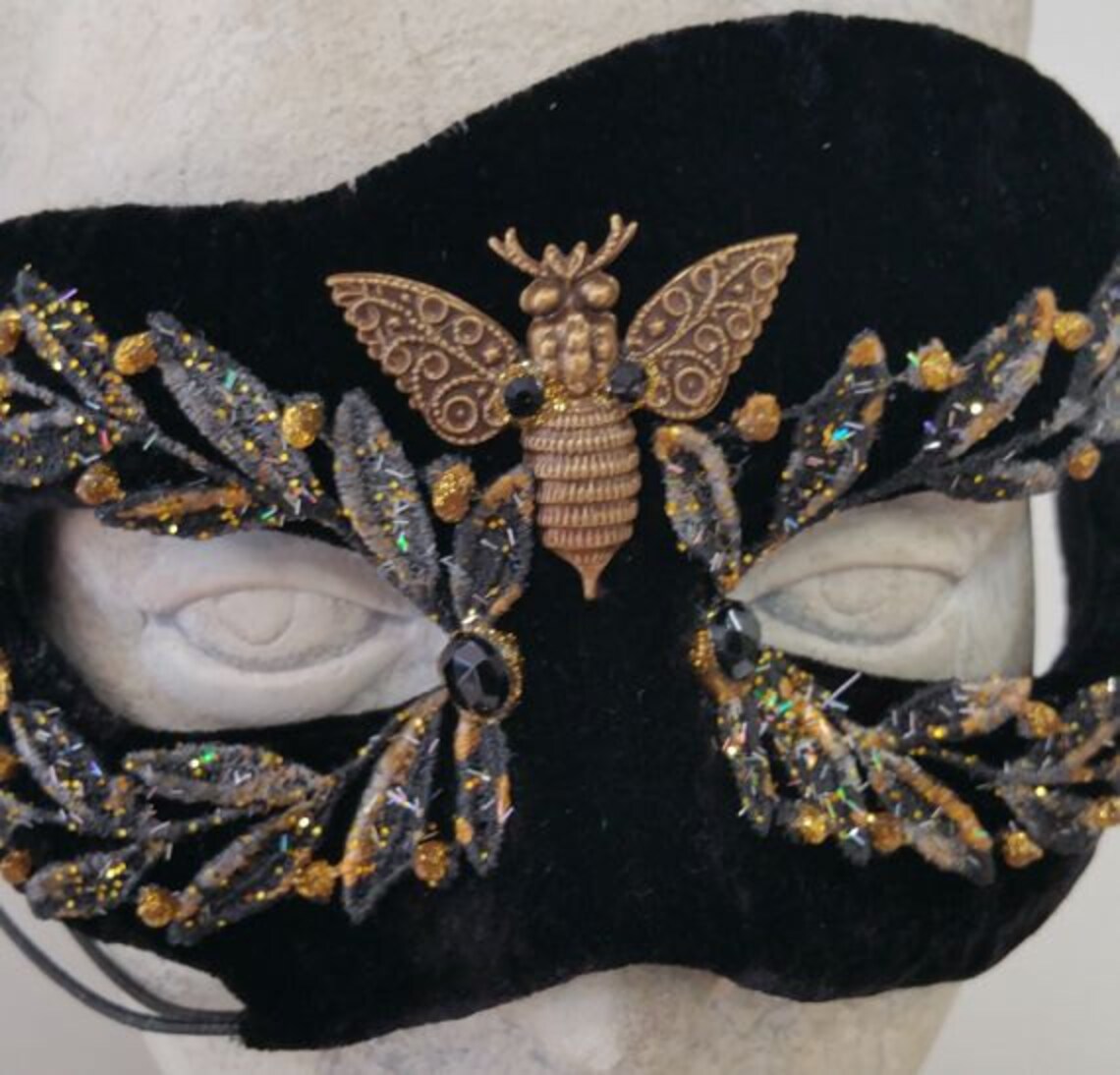 Black Bee Mens Masquerade Mask//masquerade Mask - Etsy