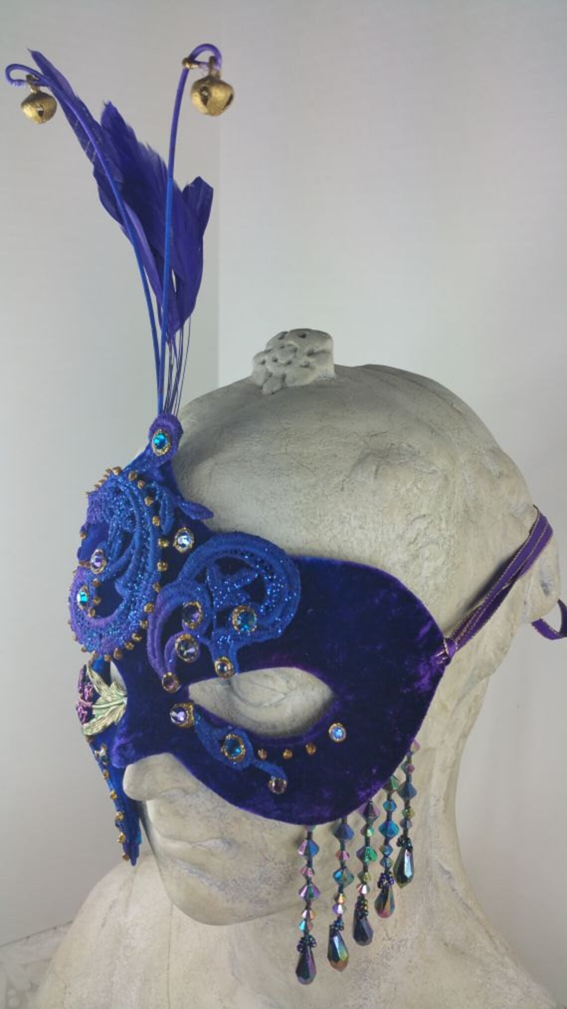 Masquerade Mask Blue//blue Masquerade Mask//mens Masquerade | Etsy