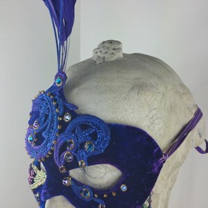 Masquerade Mask Blue//blue Masquerade Mask//mens Masquerade Mask//mask ...
