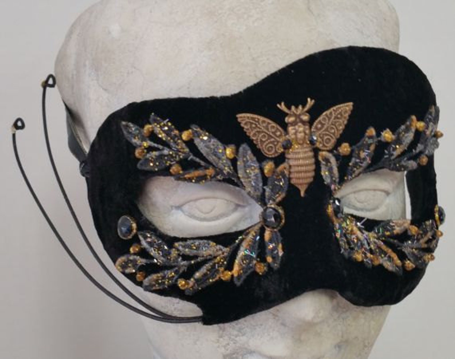 Black Bee Mens Masquerade Mask//masquerade Mask - Etsy
