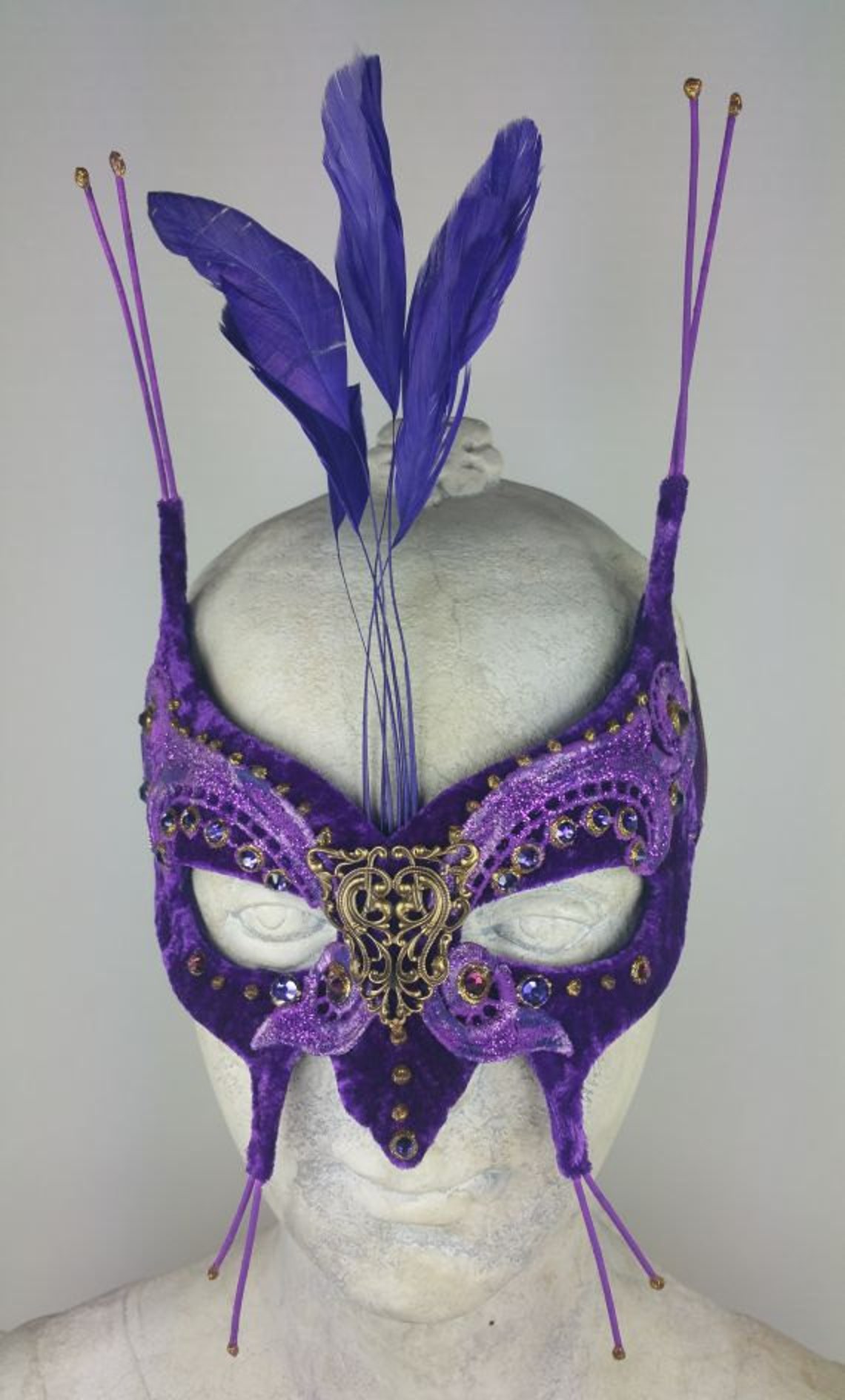 Purple Masquerade Mask//masquerade Mask Purple//mask | Etsy