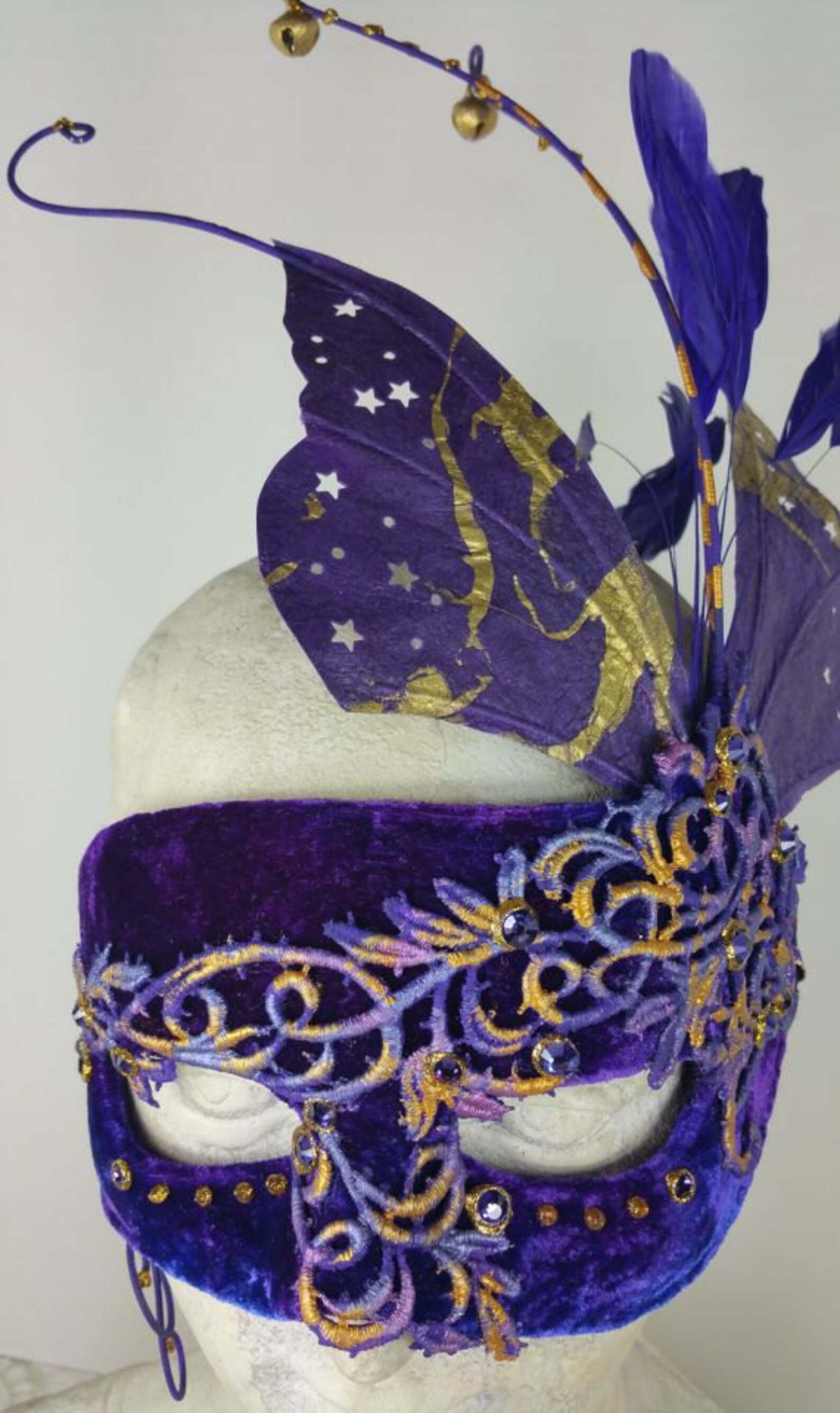 Purple Masquerade Mask//masquerade Mask Purple//masquerade - Etsy