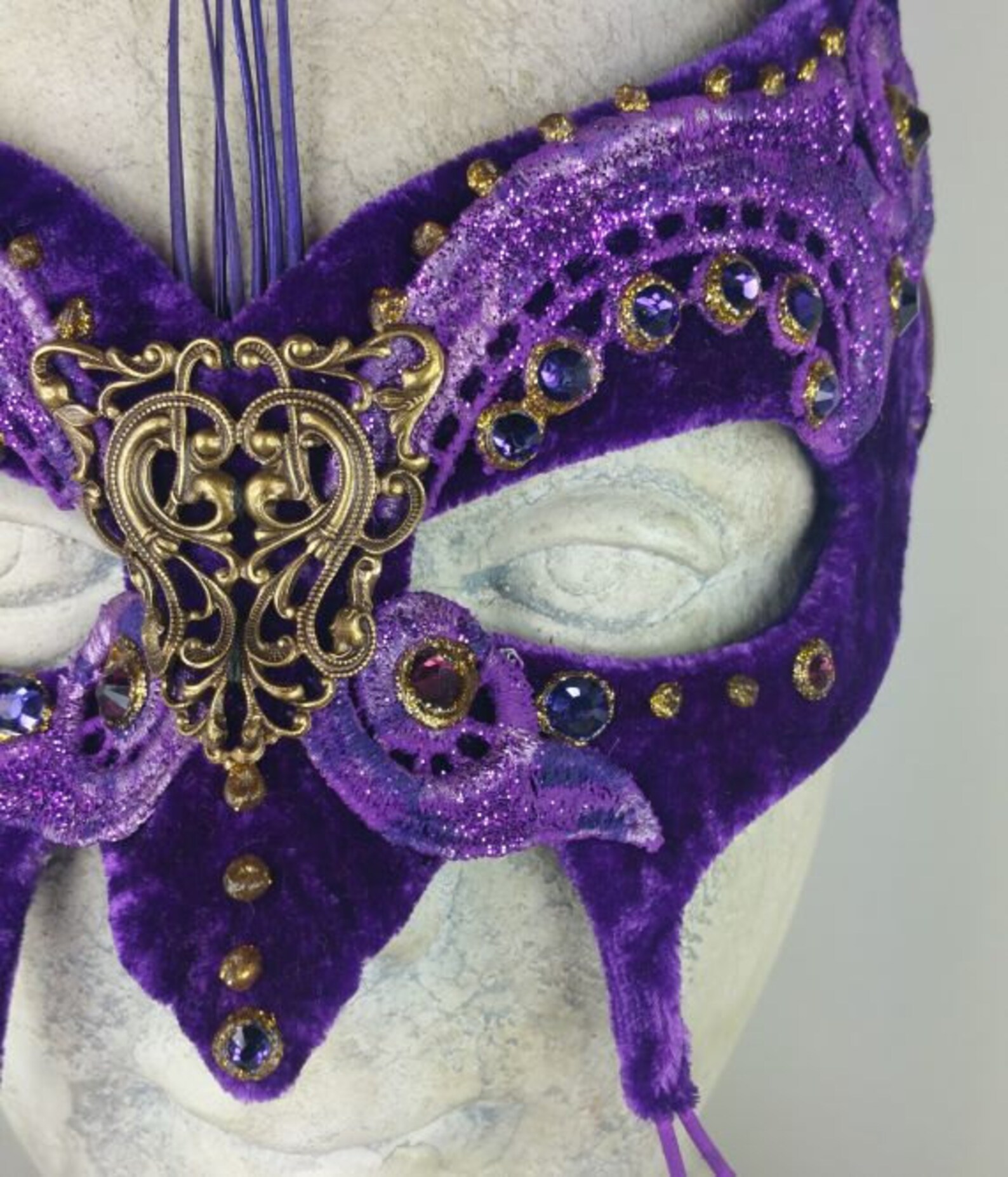 Purple Masquerade Mask//masquerade Mask Purple//mask | Etsy