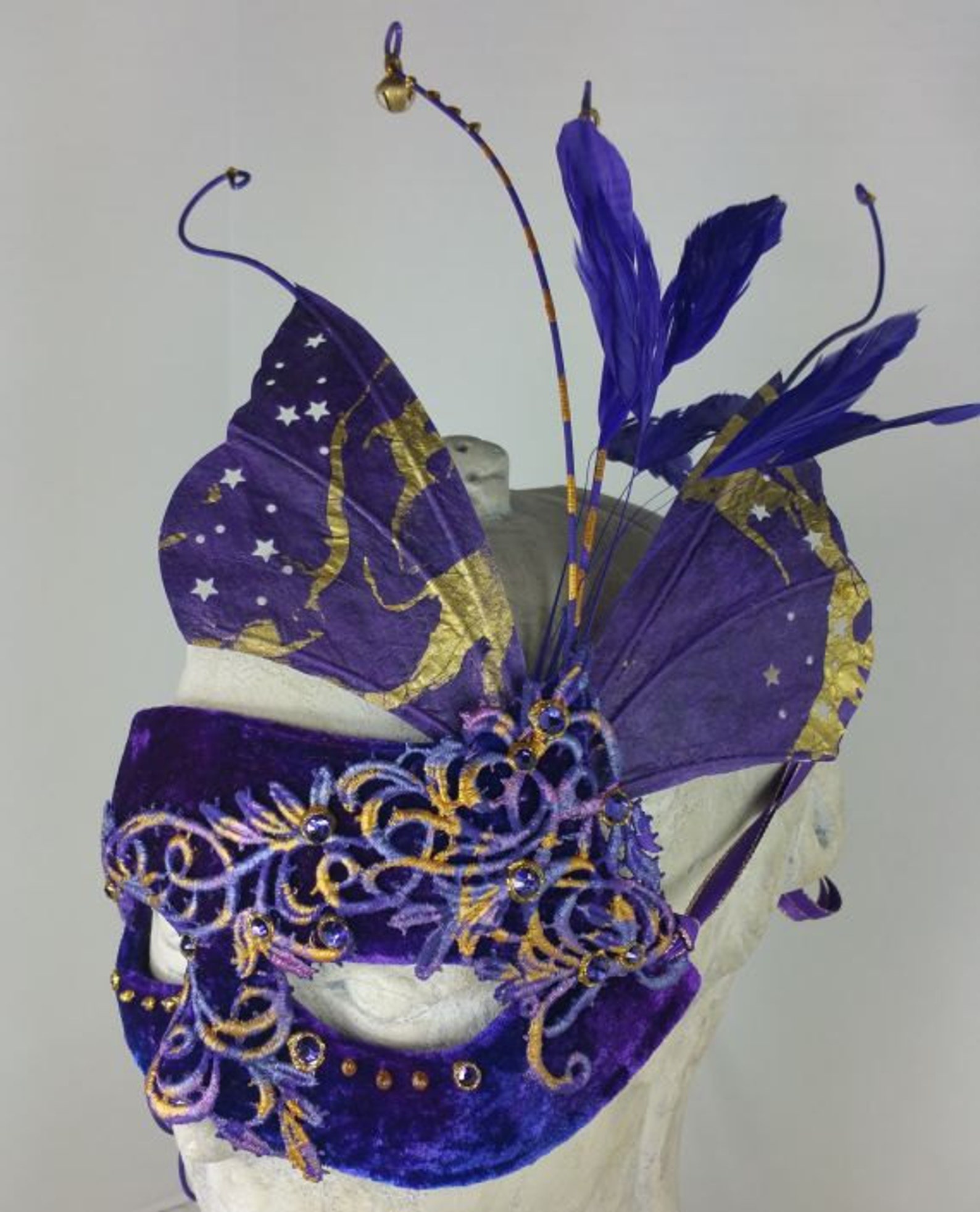 Purple Masquerade Mask//masquerade Mask Purple//masquerade - Etsy