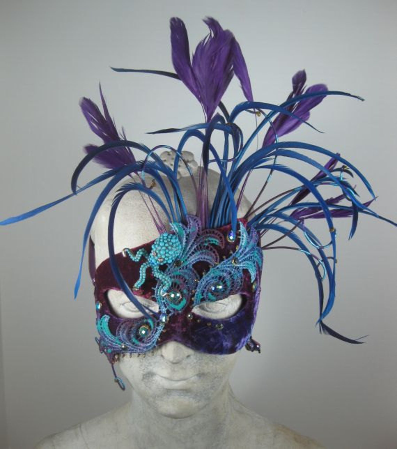 Masquerade Mask Purple//purple Masquerade Mask//masquerade | Etsy