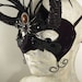 Masquerade Mask Black Spider//masquerade Ball Mask//halloween - Etsy UK