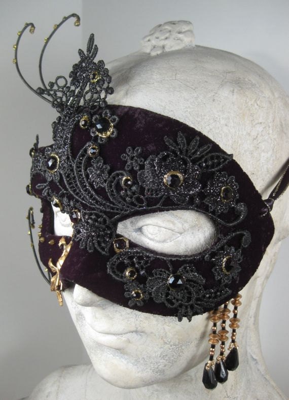 Black Masquerade Mask//masquerade Mask Black//masquerade Mask - Etsy