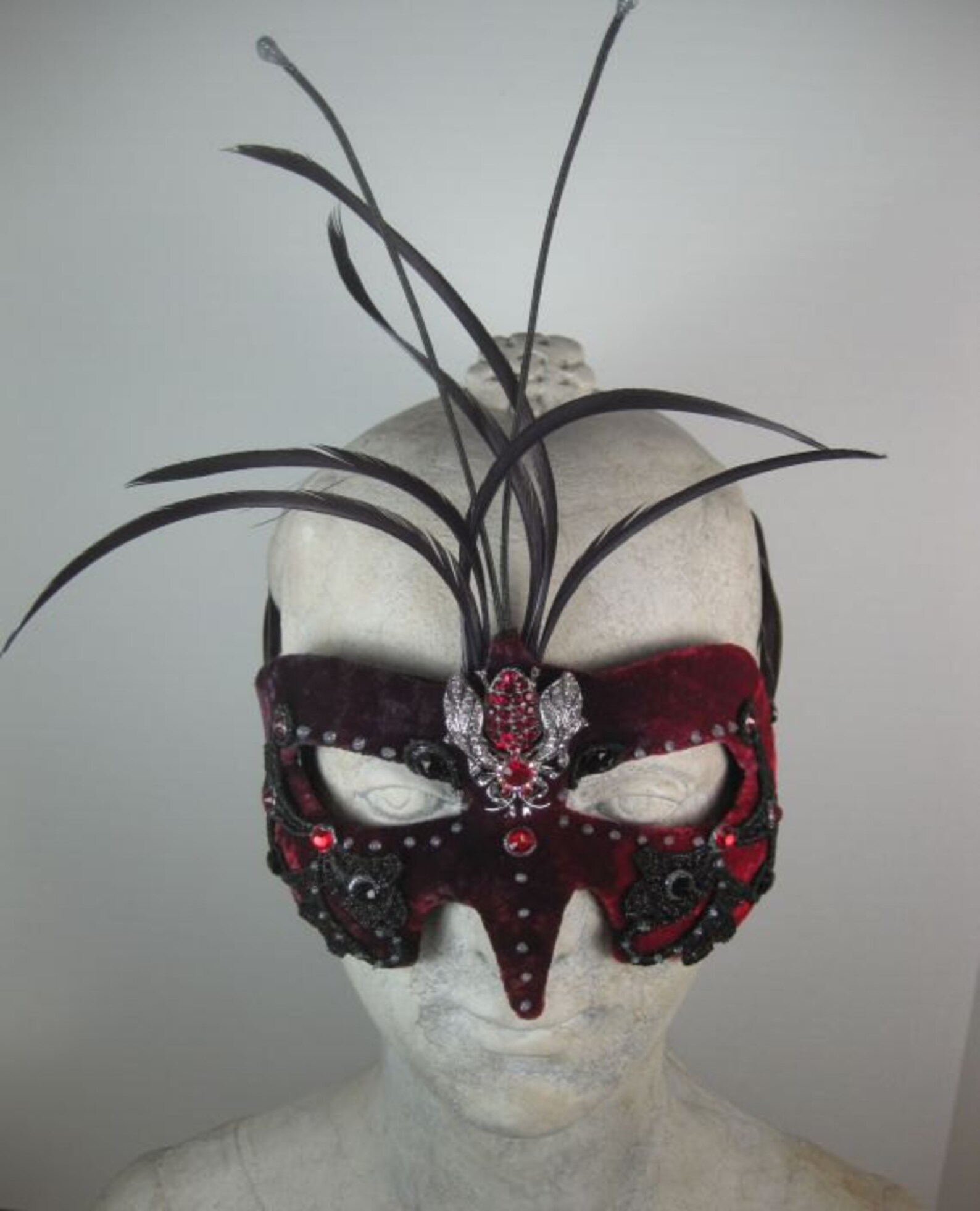 Masquerade Mask Red//masquerade Ball Mask Red//mask | Etsy