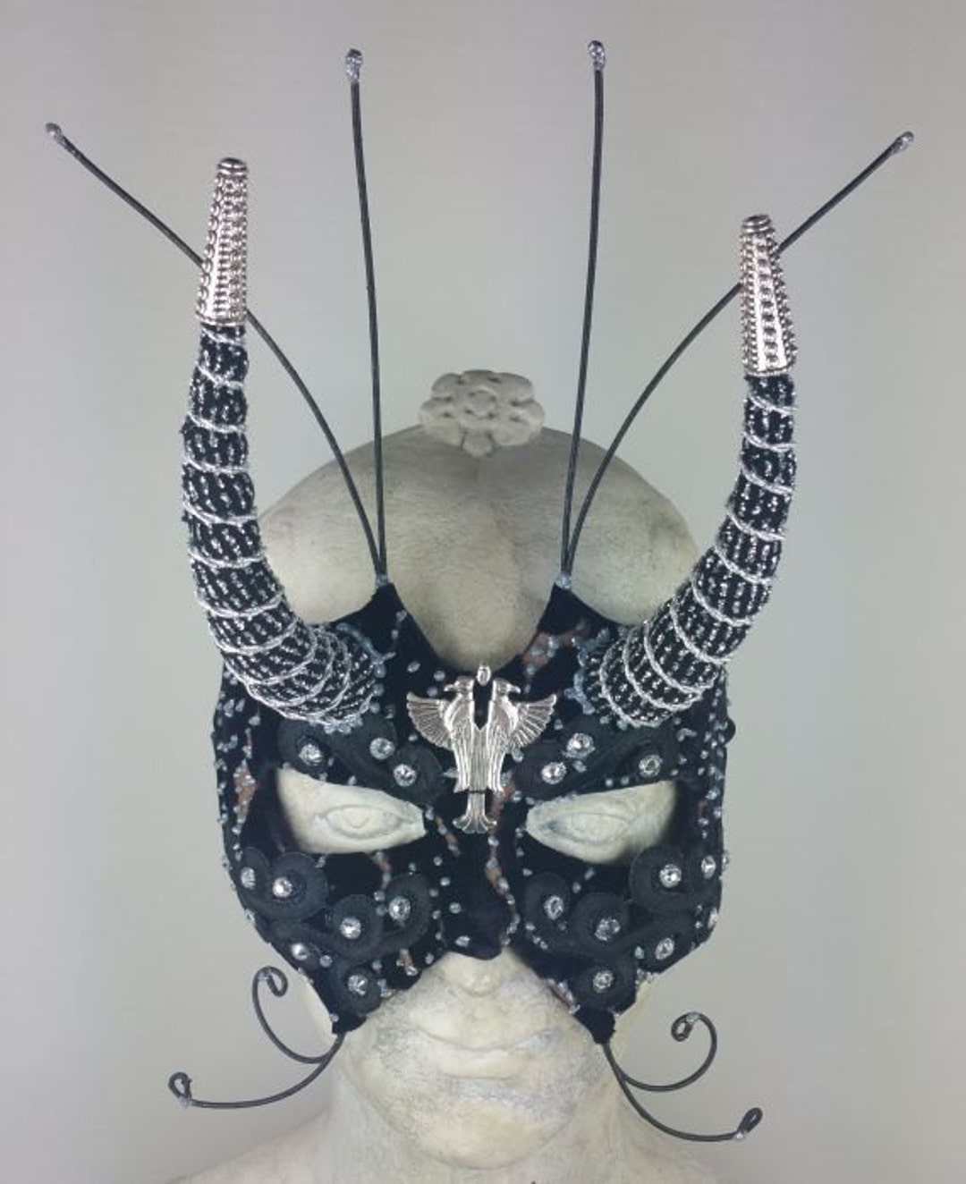 Black Masquerade Mask//masquerade Mask Silver//masquerade - Etsy