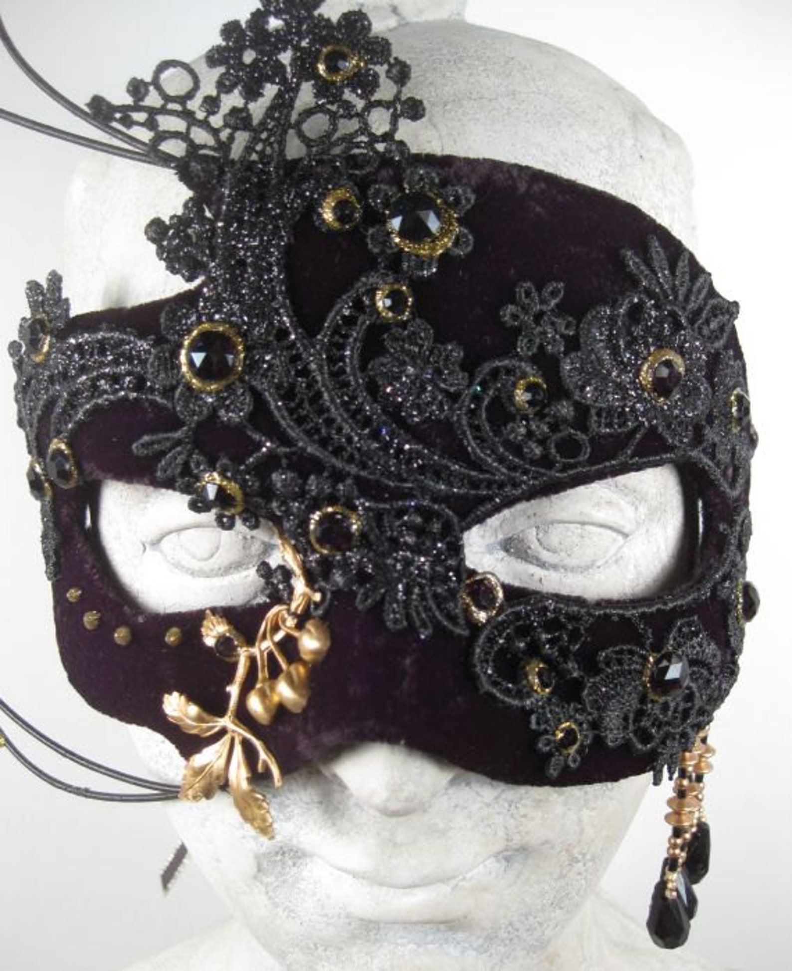 Black Masquerade Mask//masquerade Mask Black//masquerade Mask - Etsy