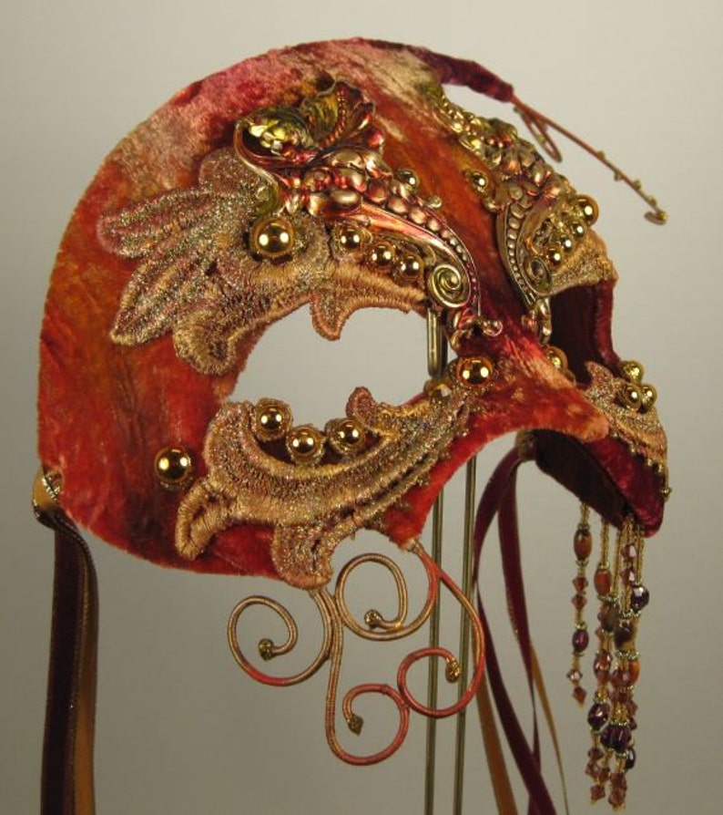 Gold Costume Mask Pan Masquerade Mask Horned Pan Mask Wing - Etsy