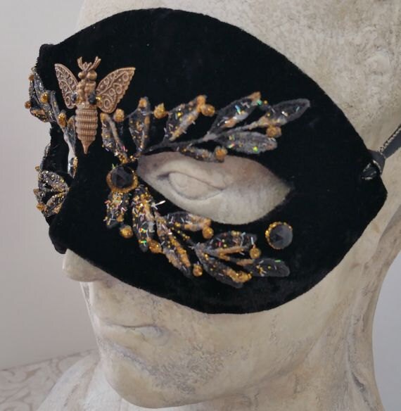 Black Bee Mens Masquerade Mask//masquerade Mask | Etsy