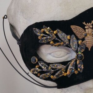 Black Bee Mens Masquerade Mask//masquerade Mask Bee//masquerade Mask ...