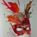 Red Wing Costume Mask Orange Masquerade Mask Bee Costume - Etsy