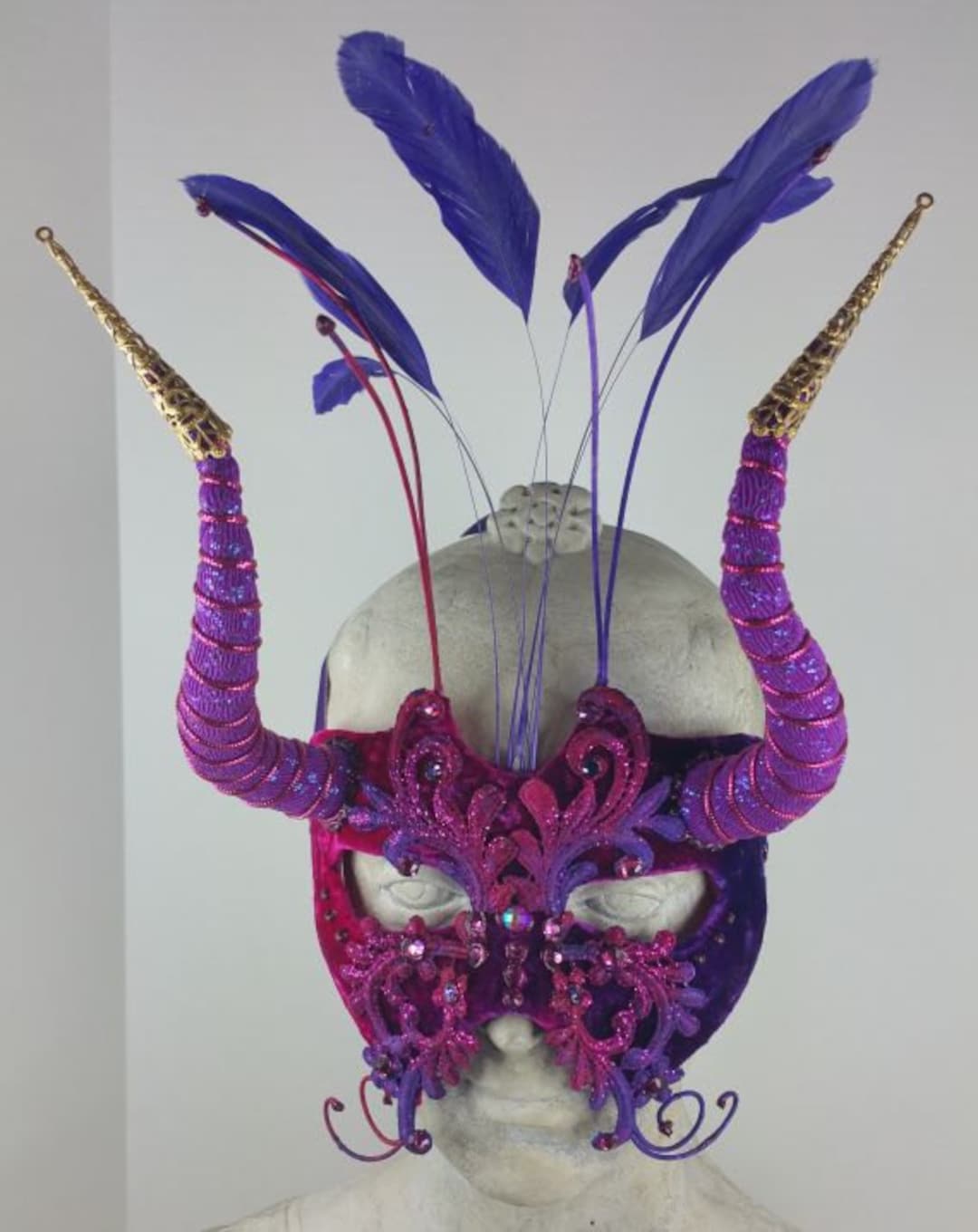 Purple Masquerade Mask//masquerade Mask Purple//masquerade Mask ...
