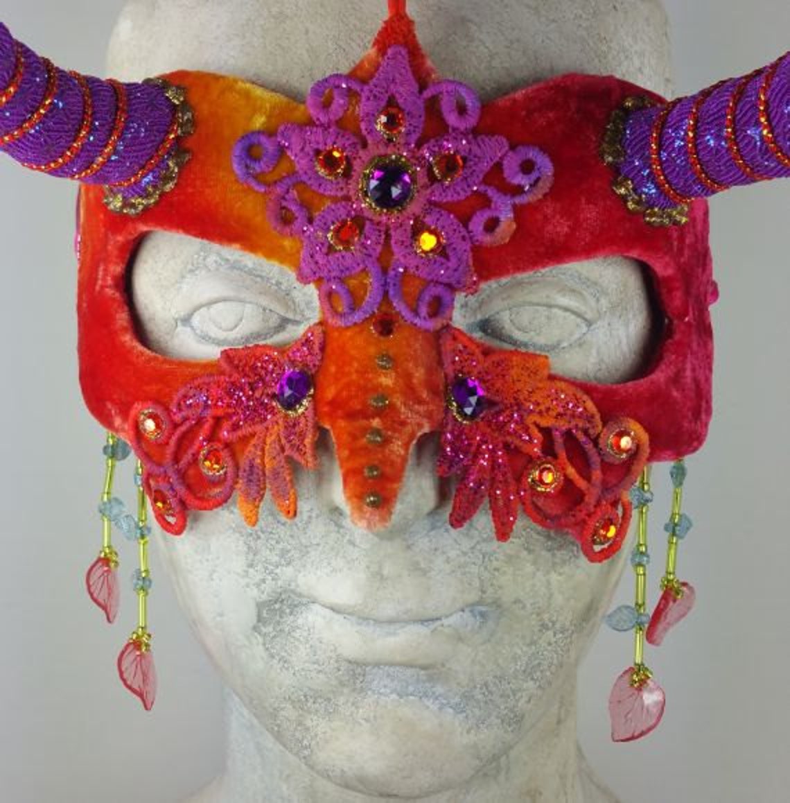 Orange Masquerade Mask//masquerade Mask Fuchsia//masquerade | Etsy