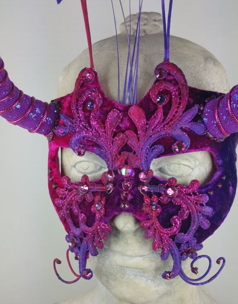 Purple Masquerade Mask//masquerade Mask Purple//masquerade - Etsy