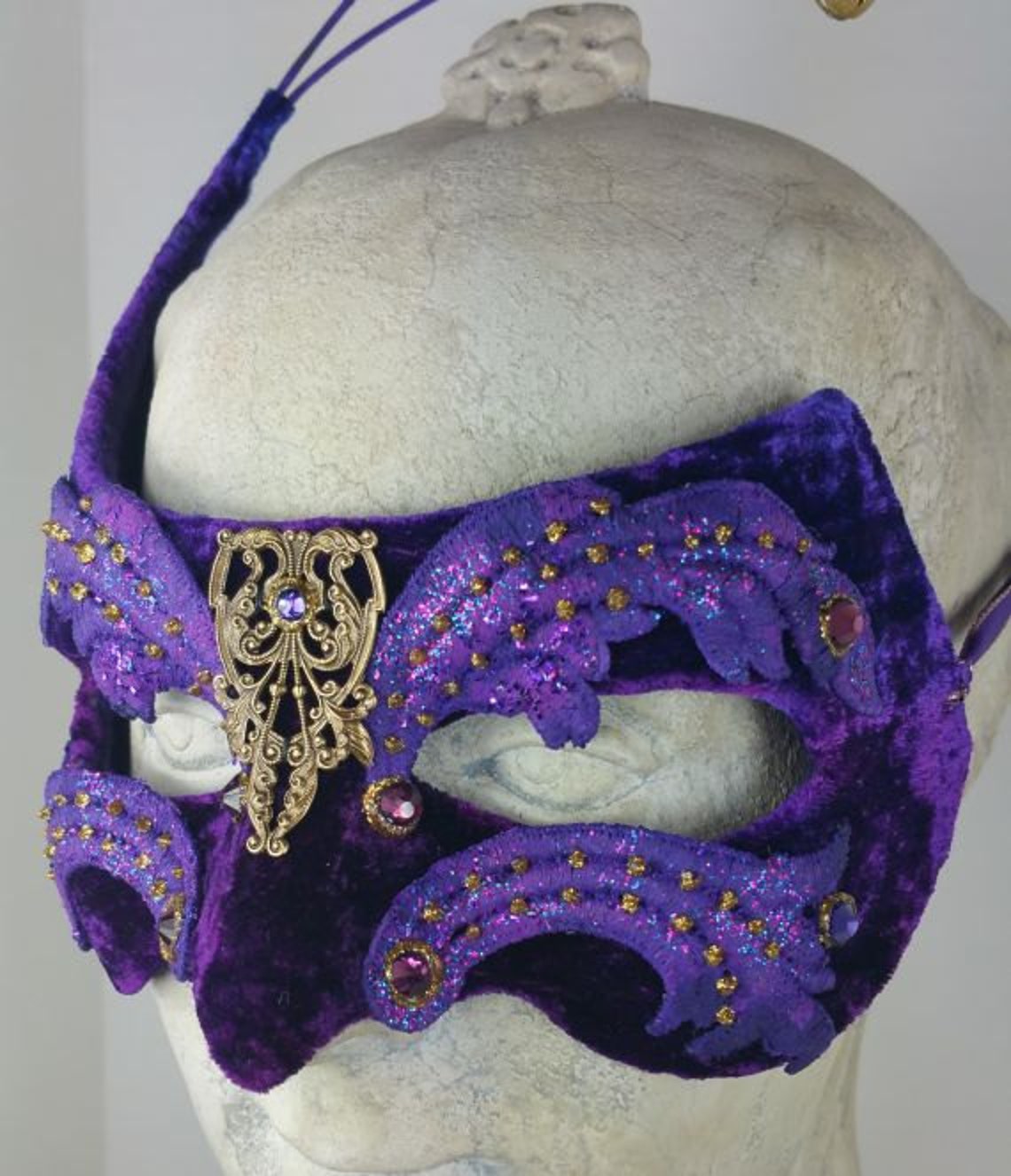 Purple Masquerade Mask//masquerade Mask Purple//masquerade - Etsy