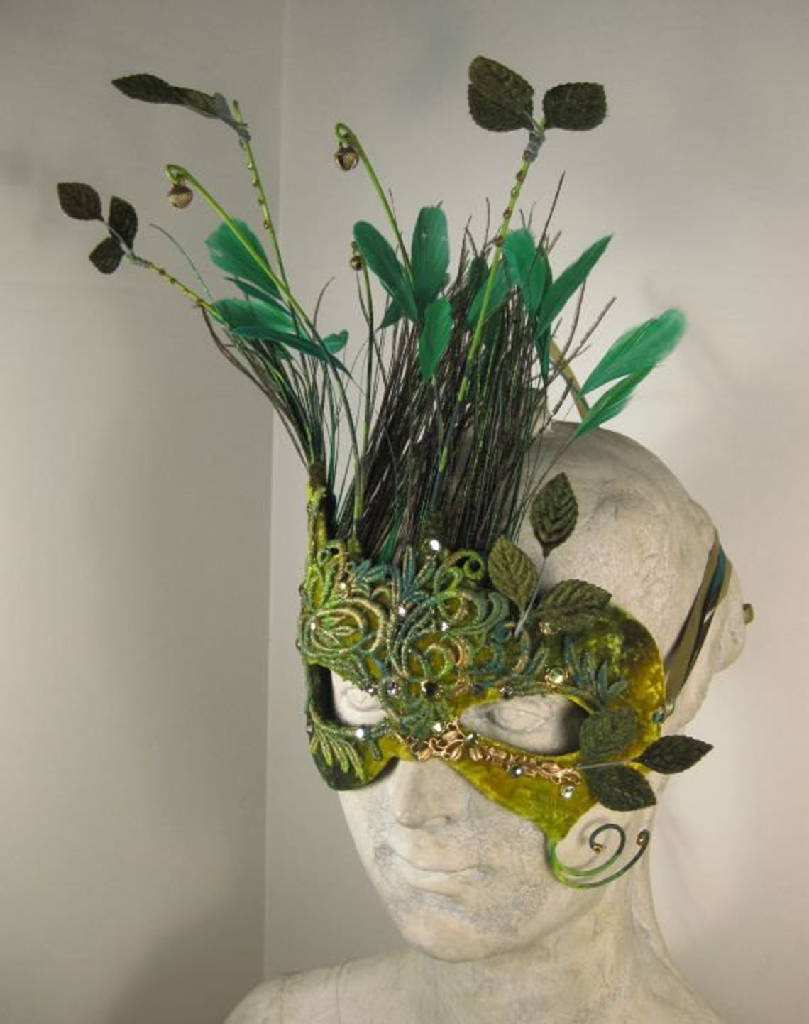 Green Masquerade Mask//masquerade Mask Green//mask - Etsy