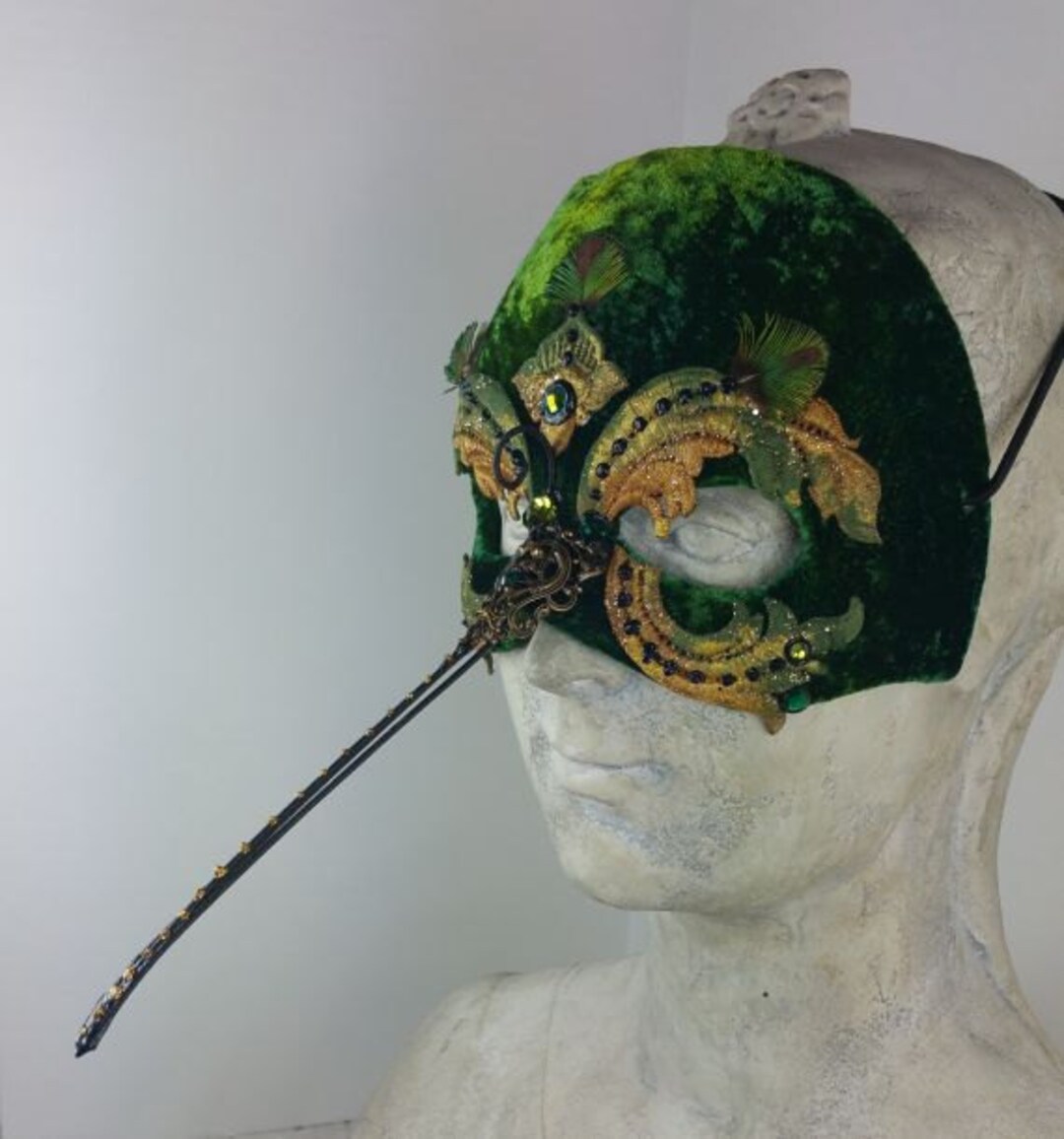 Green Hummingbird Masquerade Mask - Etsy