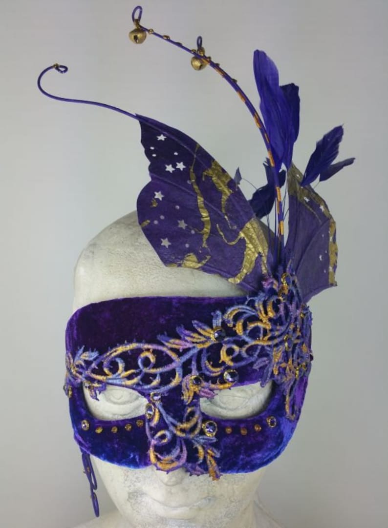 Purple Masquerade Mask//masquerade Mask Purple//masquerade - Etsy