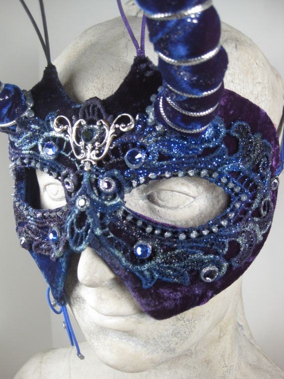 Blue Masquerade Mask//masquerade Mask Blue//masquerade//mask | Etsy