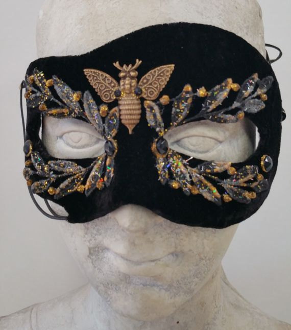 Black Bee Mens Masquerade Mask//masquerade Mask - Etsy