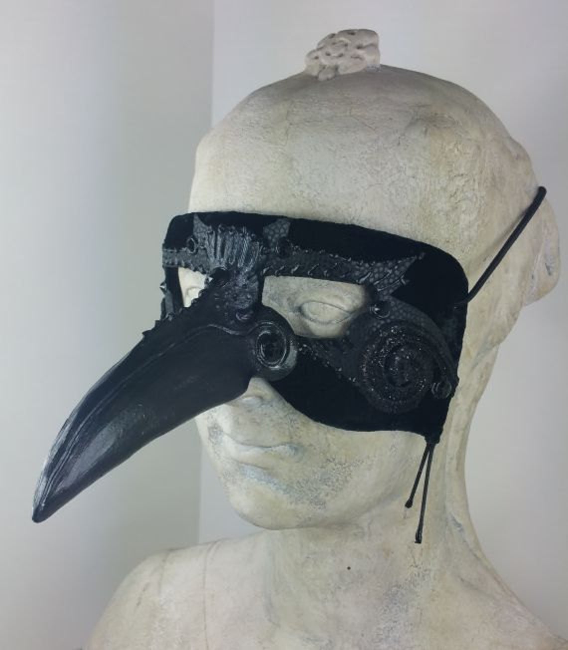 Raven Masquerade Mask Black//Black Masquerade Mask//Masquerade | Etsy