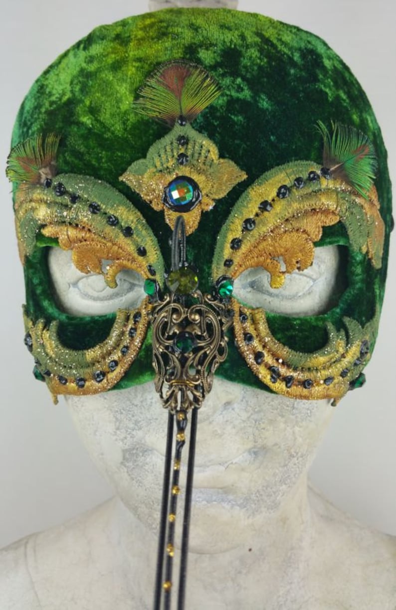 Green Hummingbird Masquerade Mask - Etsy