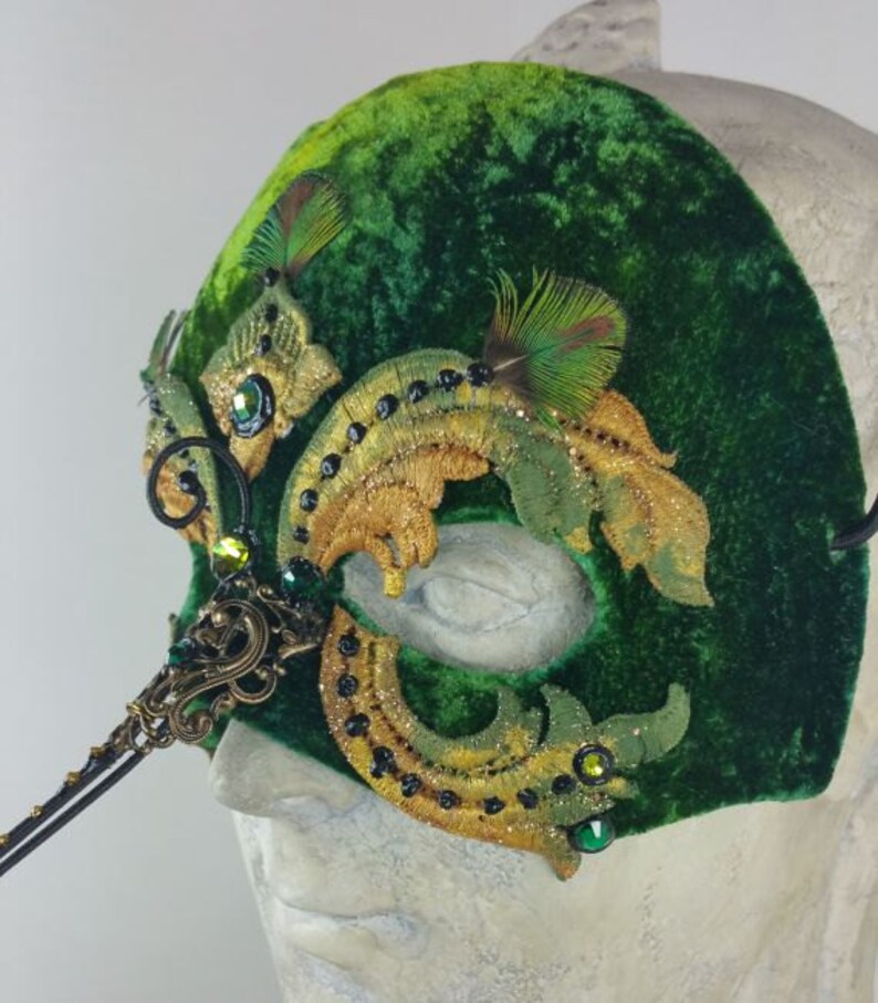 Green Hummingbird Masquerade Mask - Etsy