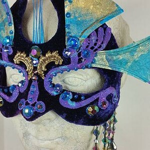 Blue Faerie Masquerade Mask//masquerade Mask Blue//masquerade Mask ...