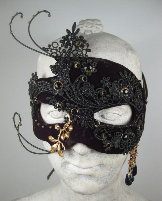 Black Masquerade Mask//Masquerade Mask Black//Masquerade Mask | Etsy
