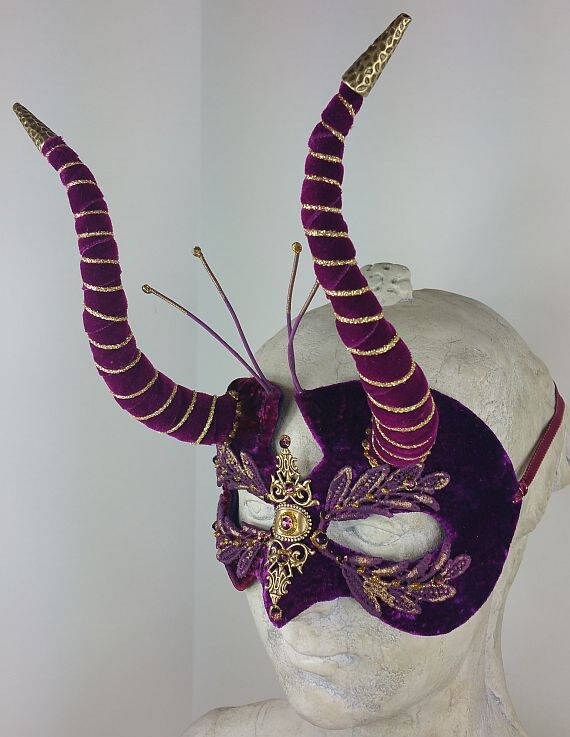 Purple Masquerade Mask//Masquerade Mask Purple//Masquerade | Etsy