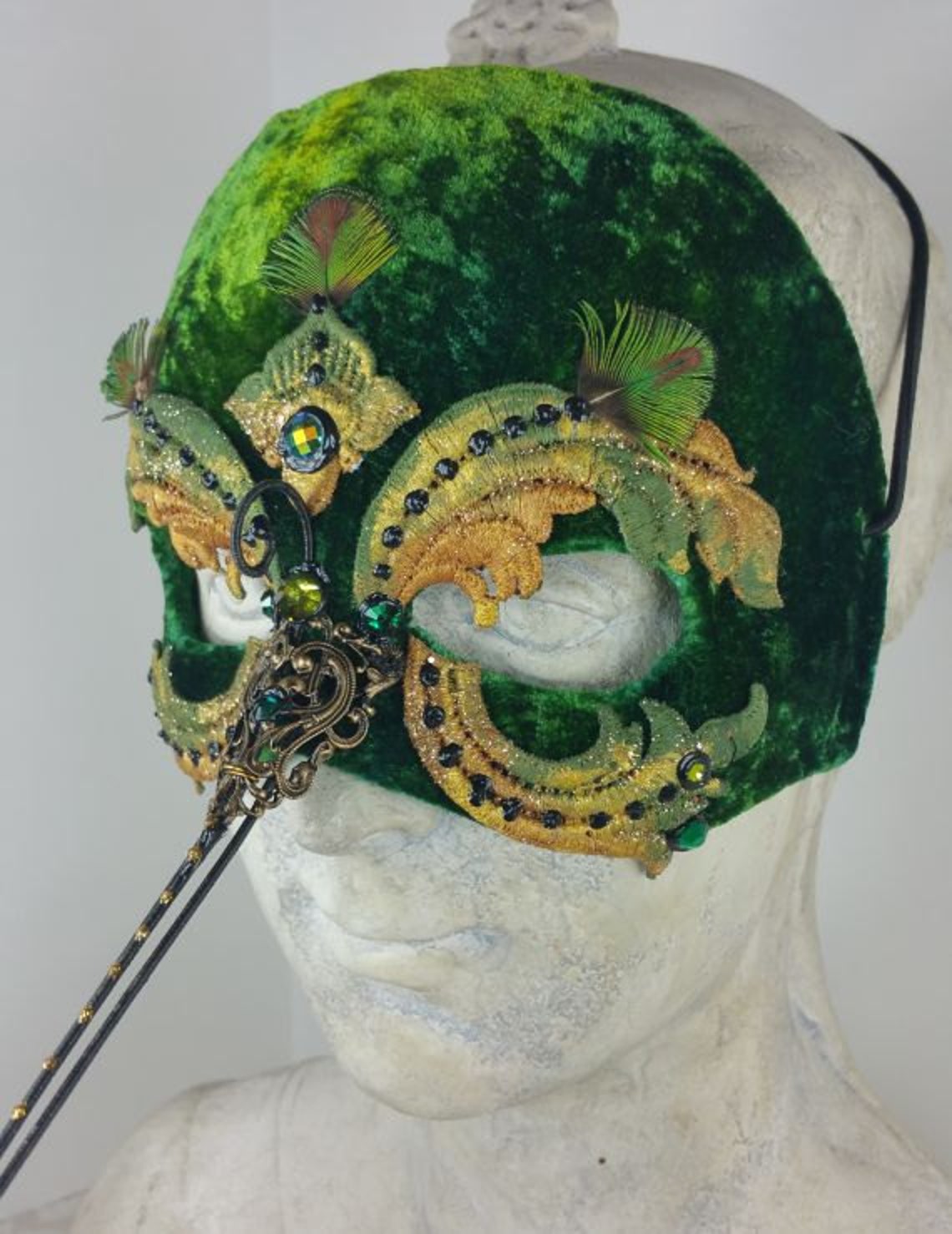 Green Hummingbird Masquerade Mask - Etsy